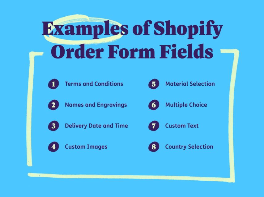 What are Shopify Order Form Fields? - Product Options | Magical Apps